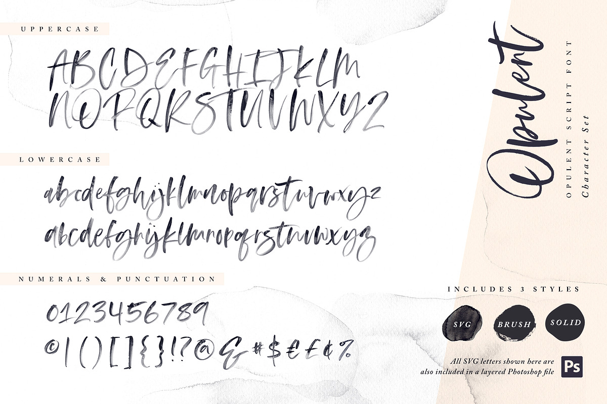Opulent Font + SVG, a Script Font by Sam Parrett