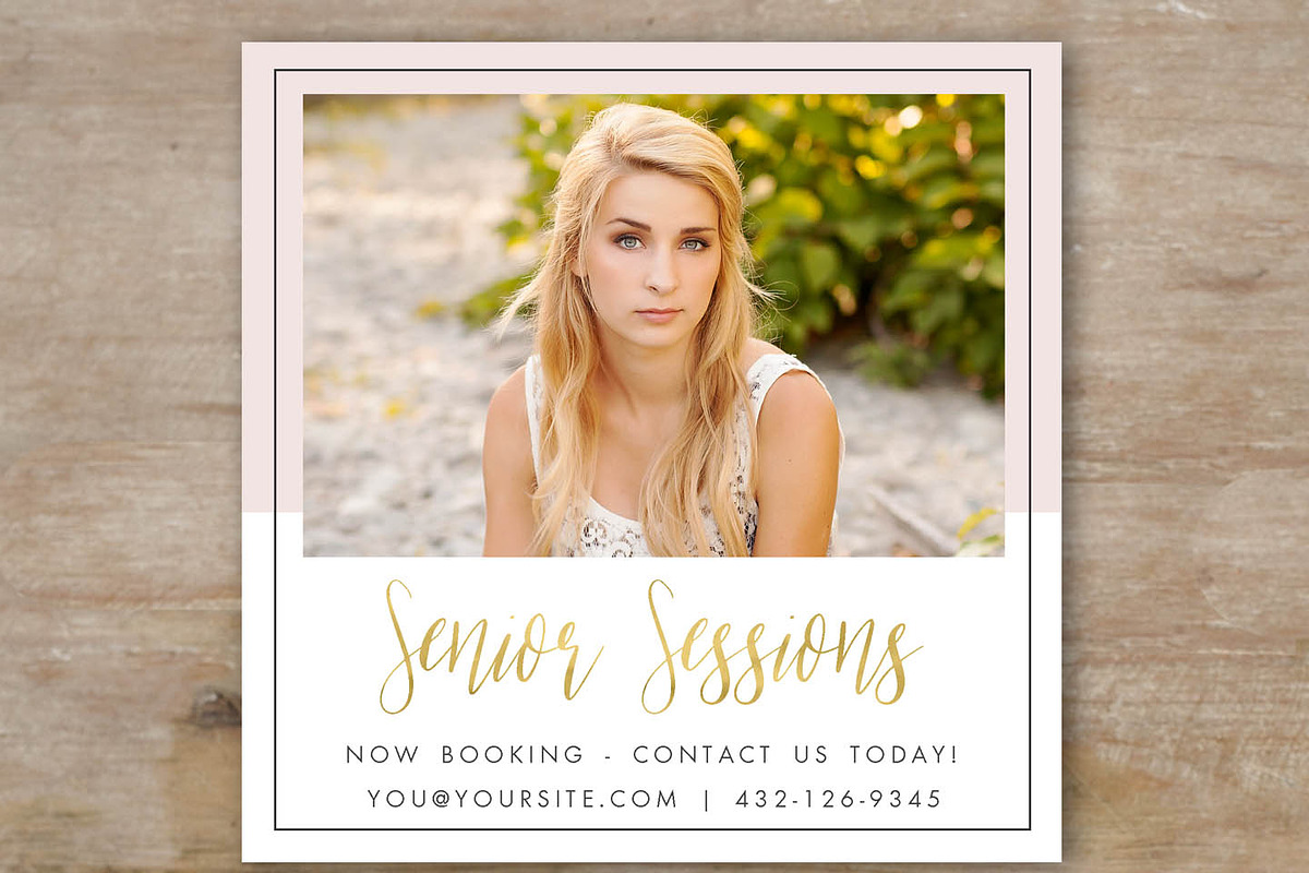 Senior Photography Ad Template, a Marketing Template by Sweet Little Muse
