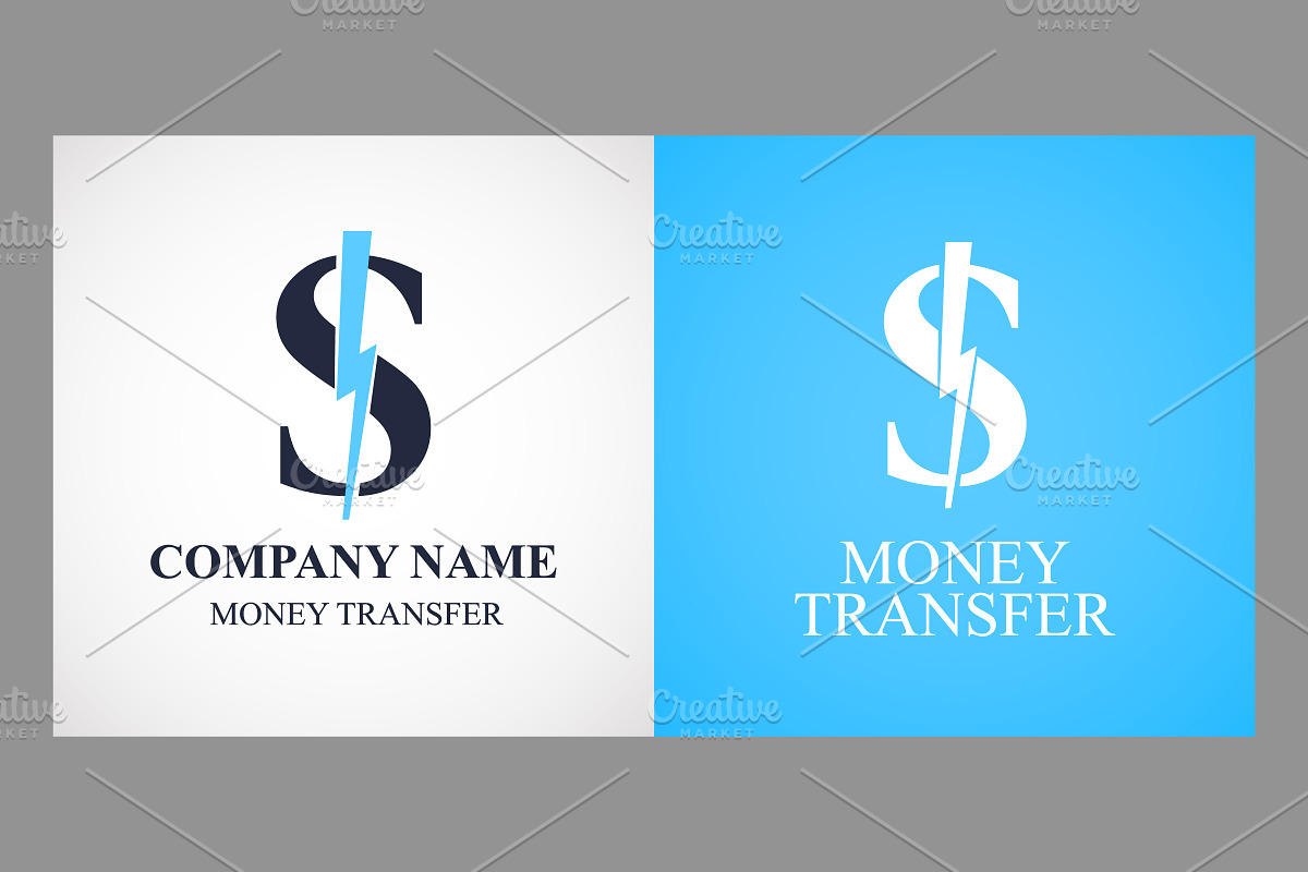 Money transfer vector logo, a Branding & Logo Template by Darth Vector ...