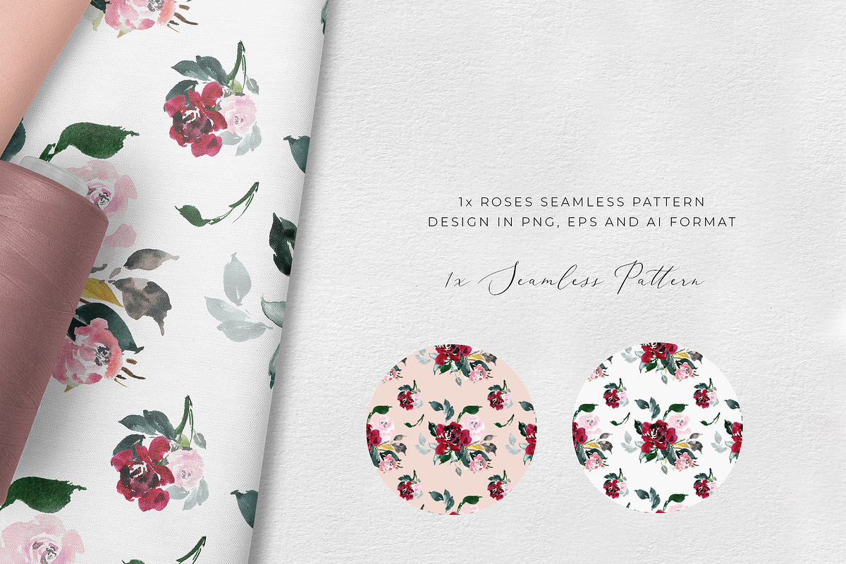 Watercolor Flowers Floral Clipart, an Illustration by WalaPalette