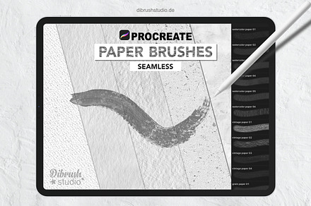 Paper texture Procreate brushes | Brushes ~ Creative Market