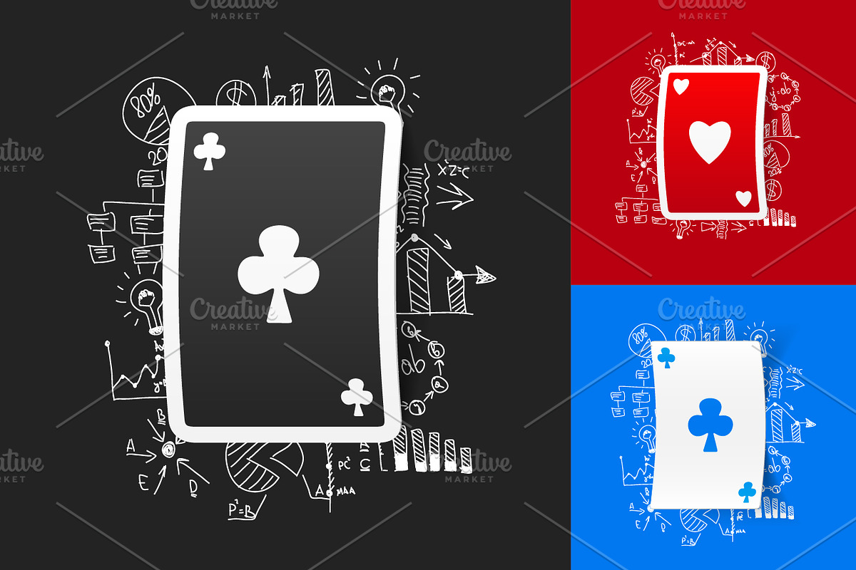 9 PLAYING CARD STICKERS, a Technology Illustration by Palau