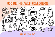 Cute Halloween Graphics Bundle +SVG, a Graphic by Katrinelly