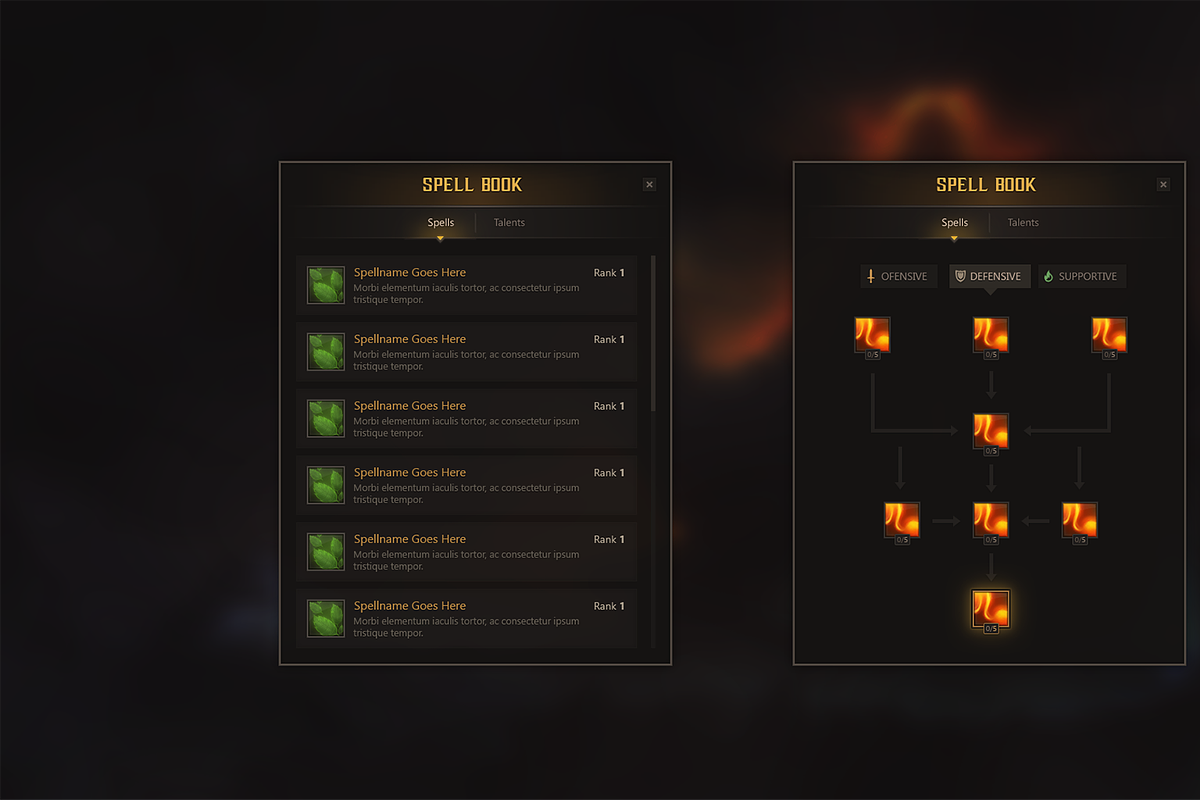 RPG & MMO UI 4, a Graphic by EvilSystem
