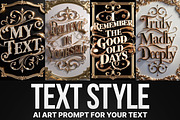 Ideogram Text Style AI Art Prompt, an Illustration by Sevenstyles ...
