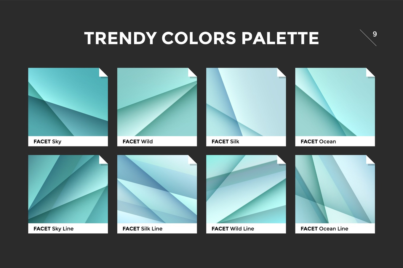 Glass facet gradient template, vector icon, a Texture Graphic by Foxys ...