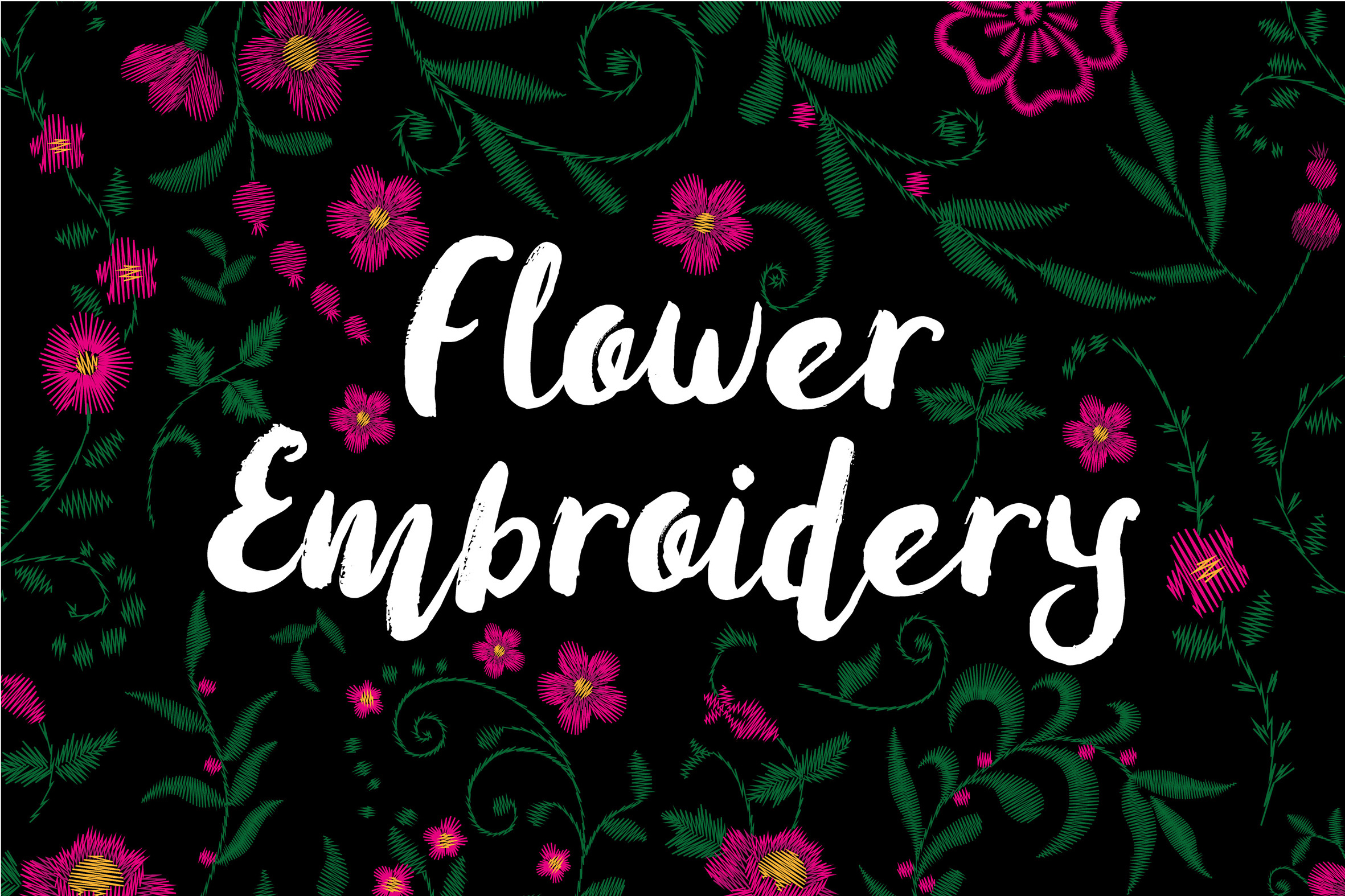 Traditional folk flower embroidery, a Decorative Illustration by ...