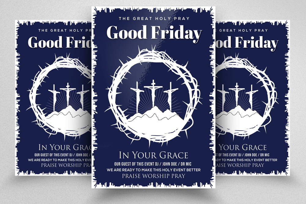 Good Friday Flyer Template, a Flyer Template by Design Up