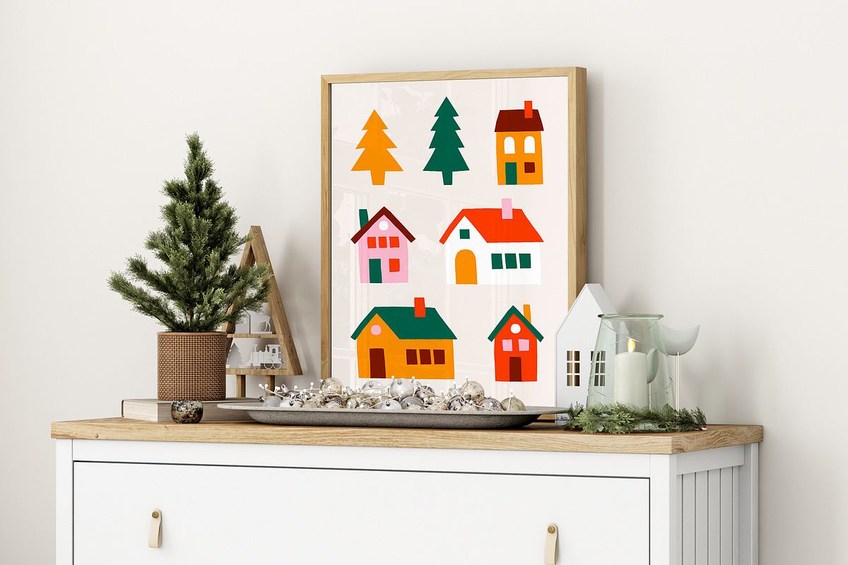 Cutout Christmas Vector Poster Creator