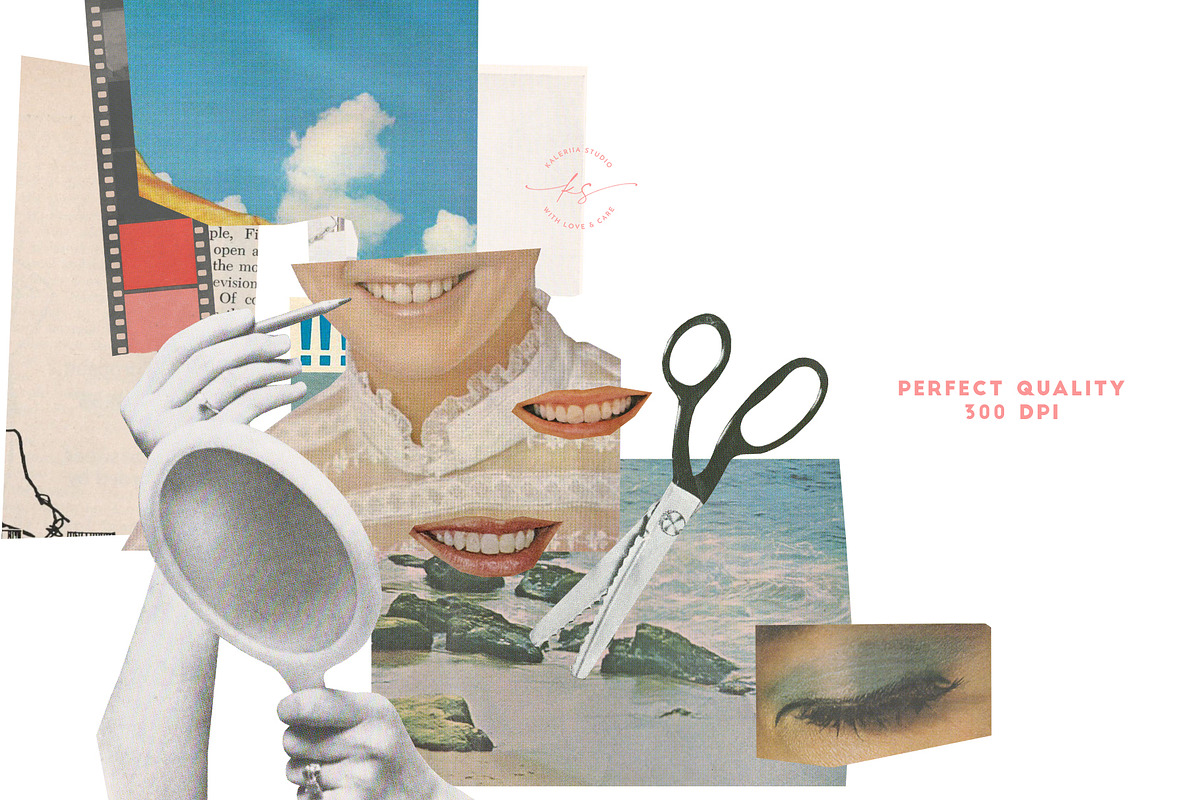 1960s Retro Collage Pack, an Object Graphic by Kaleriia