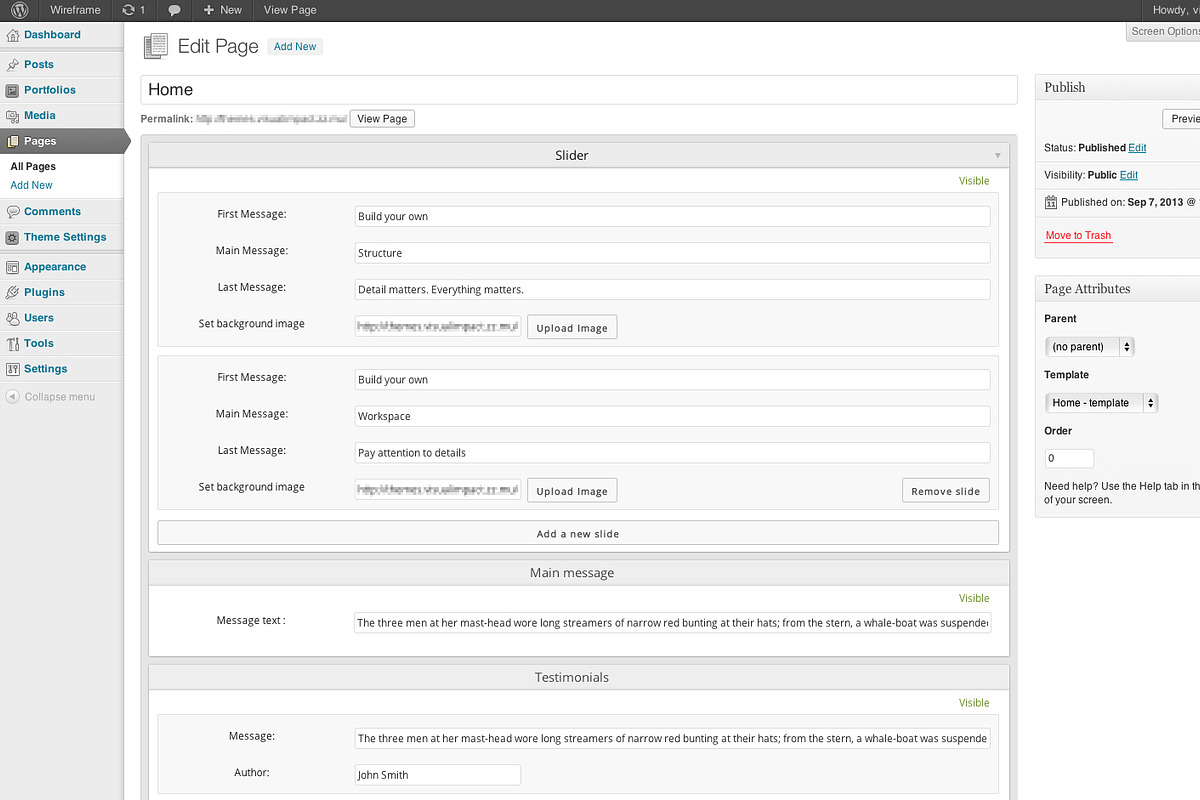 Wireframe - Multipurpose WP Theme, a WordPress Template by chrisfeatherp