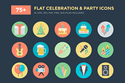 75+ Flat Celebration and Party Icons, an Icon by Vectors Market
