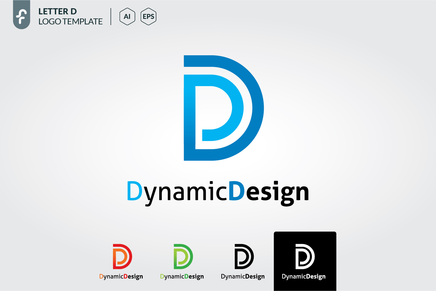 Letter d logo template, a Branding & Logo Template by ft.studio ...