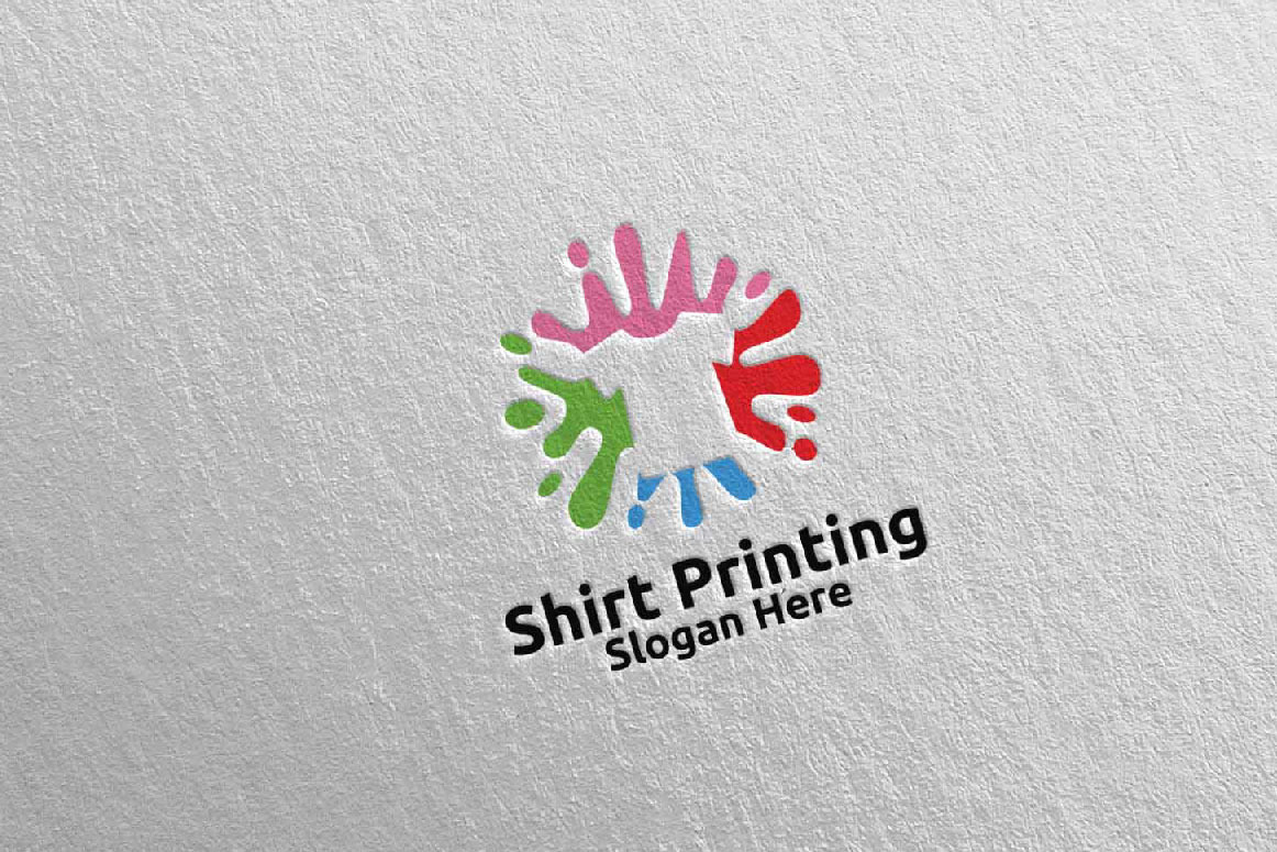 Splash T shirt Printing Logo 74 | Branding & Logo Templates ~ Creative ...