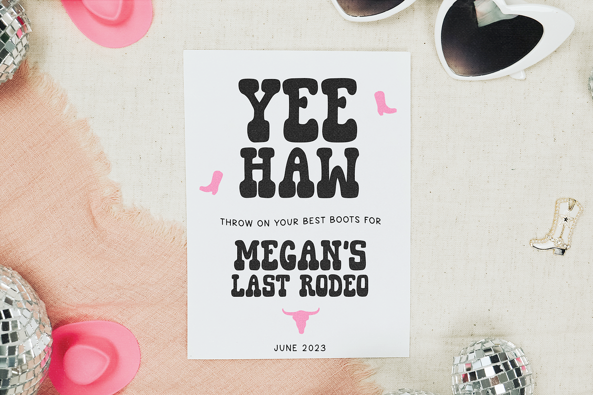 Howdy Honey | Retro Western Font, a Font by KA Designs | howdy honey ...
