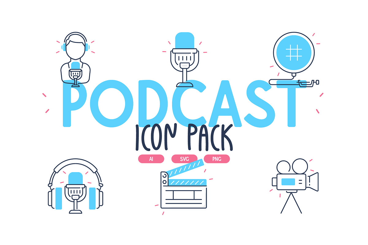 Podcast Icons, an Icon by iconfield