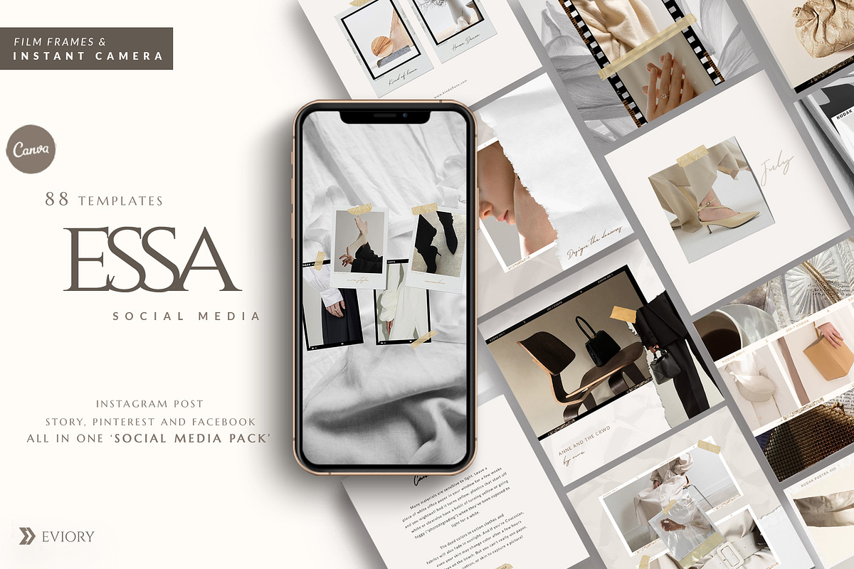CANVA Bundle Social Media Pack, a Social Media Template by Eviory