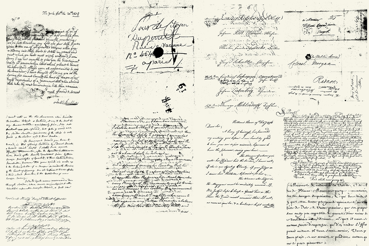 Letters Handwriting Overlays, a Texture Graphic by A Wandering Light