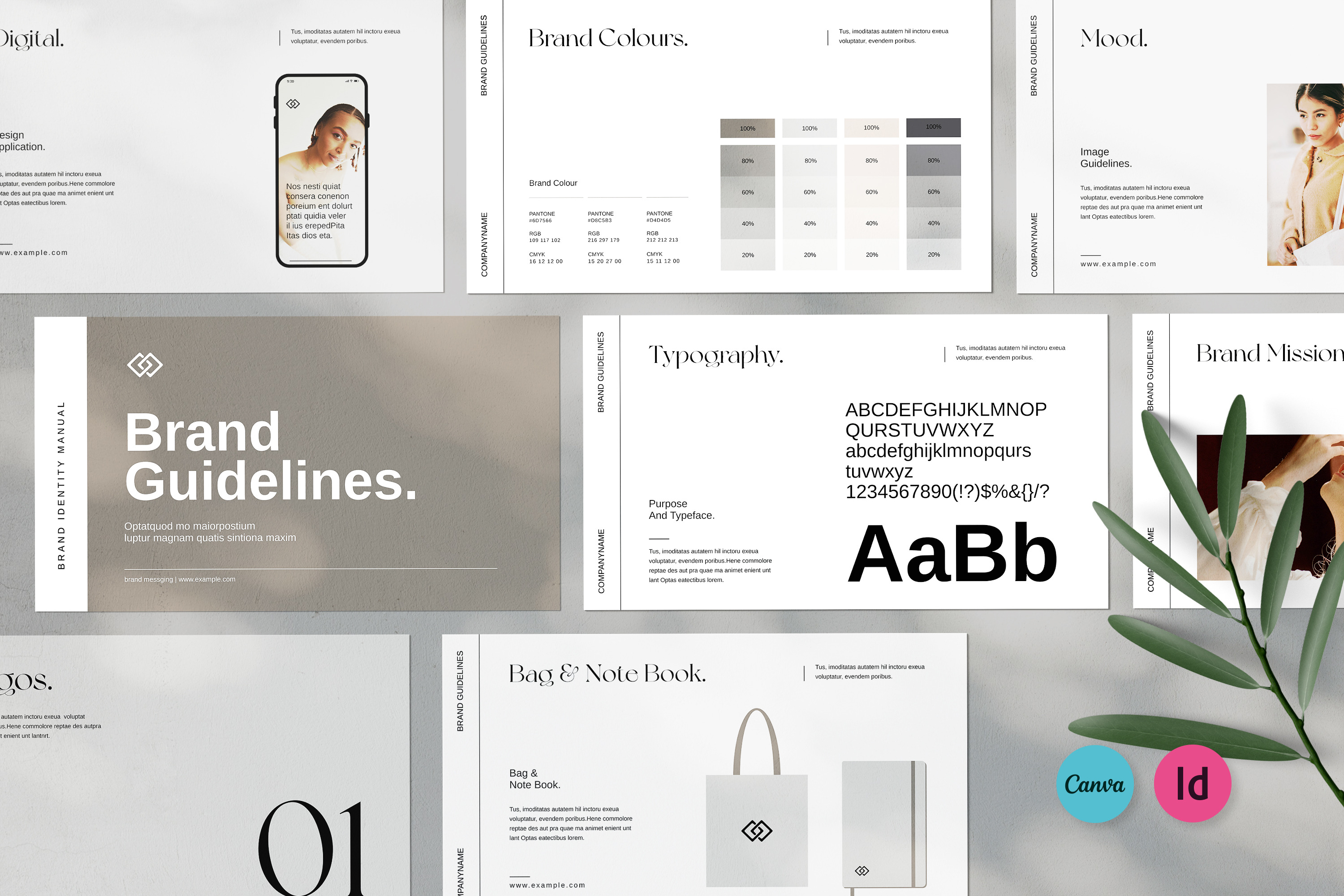 Brand Guidelines Template, a Marketing Template by evgenystudio
