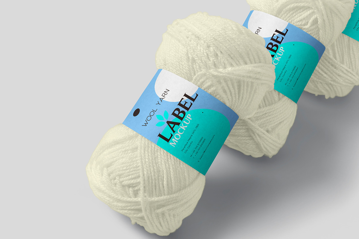 Yarn Label Mockups, a Packaging Mockup by GfxFoundry