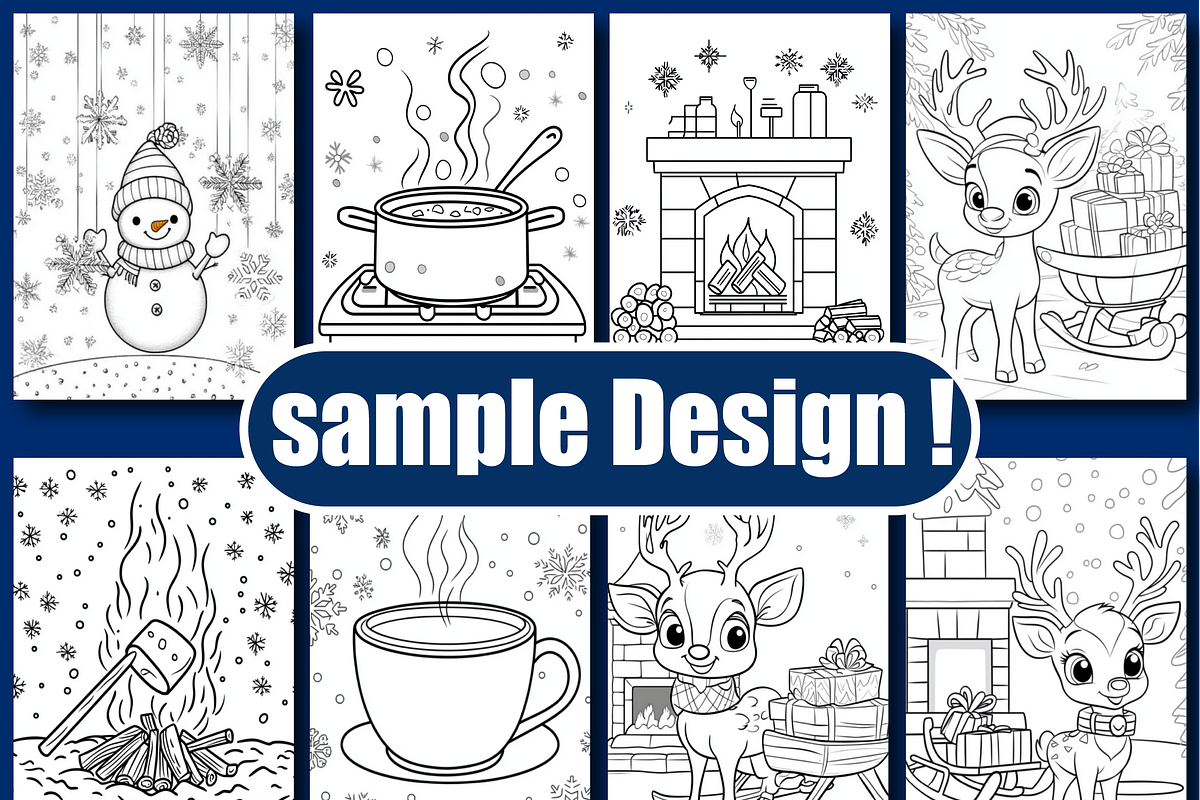 Bold And Easy Cozy Winter Coloring, an Animal Illustration by Design Zone