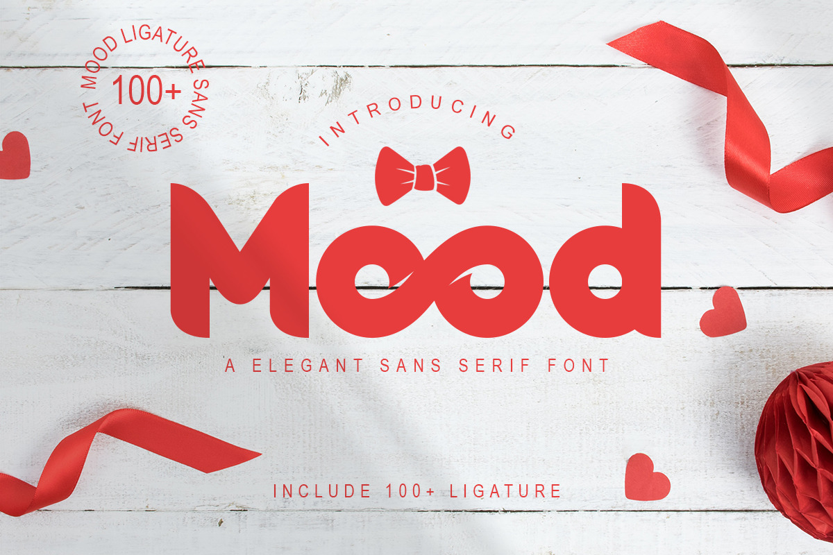 Mood Font, a Sans Serif Font by Muntab_Art