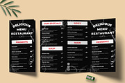 Restaurant Food Menu Layout