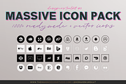 Massive 1000+ Icon Toolkit, an Icon by the M&K Design Studio