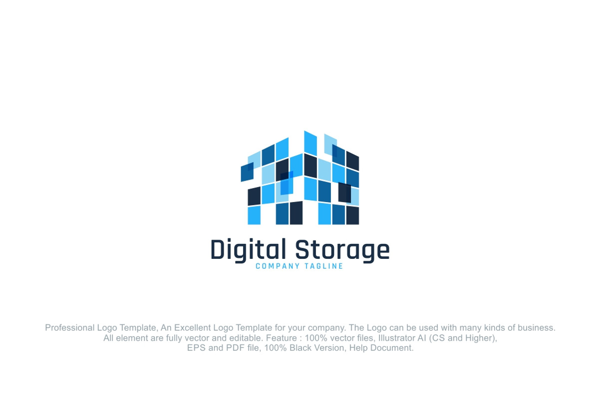 Digital Storage Logo Template, a Branding & Logo Template by PutraCetol ...