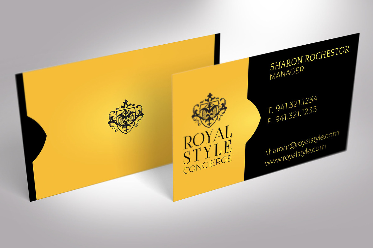 Concierge Business Card Canva Template
