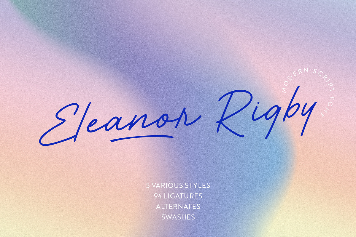 Eleanor Rigby | Retro Script, a Script Font by Ryn Pojas
