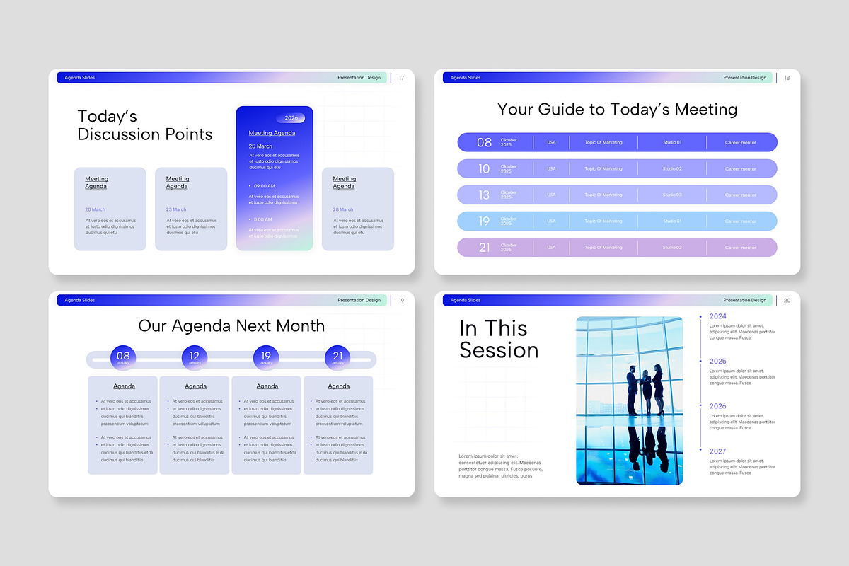 Agenda Slide Google Slides, a Presentation Template by Premast