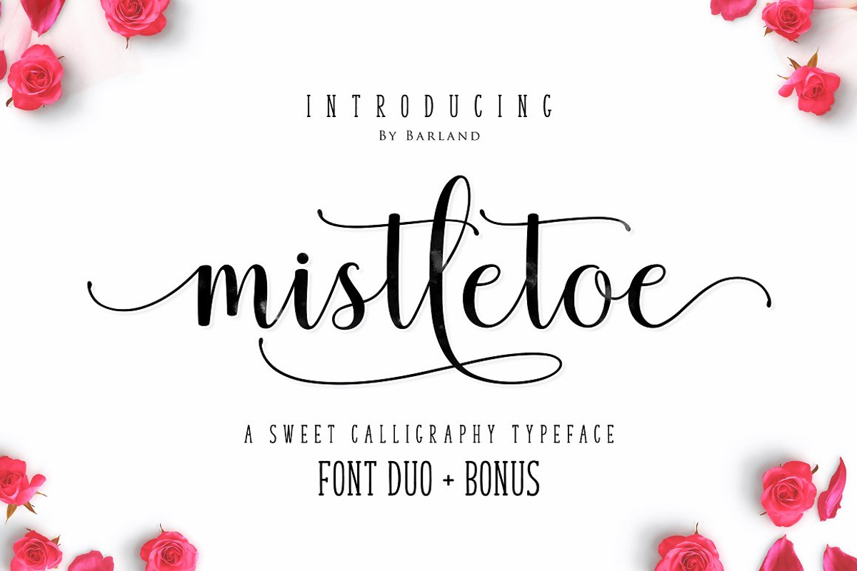 Mistletoe - Font Duo | 30% Off, a Script Font by Barland Design