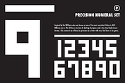 Precision Numeral Set, a Sans Serif Font by Port Design Company