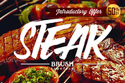 GL Steak Brush, a Script Font by GOLDLAKE GRAPHIC | Creative Market