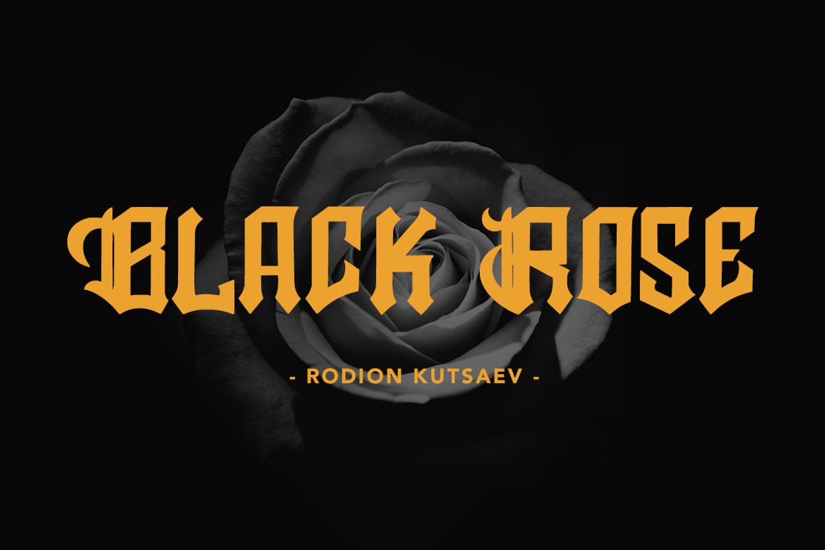 EnclosureBlack - Blackletter Font, a Blackletter Font by AQR Studio ...