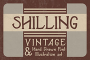 Shilling Font, a Serif Font by Design Surplus | Creative Market