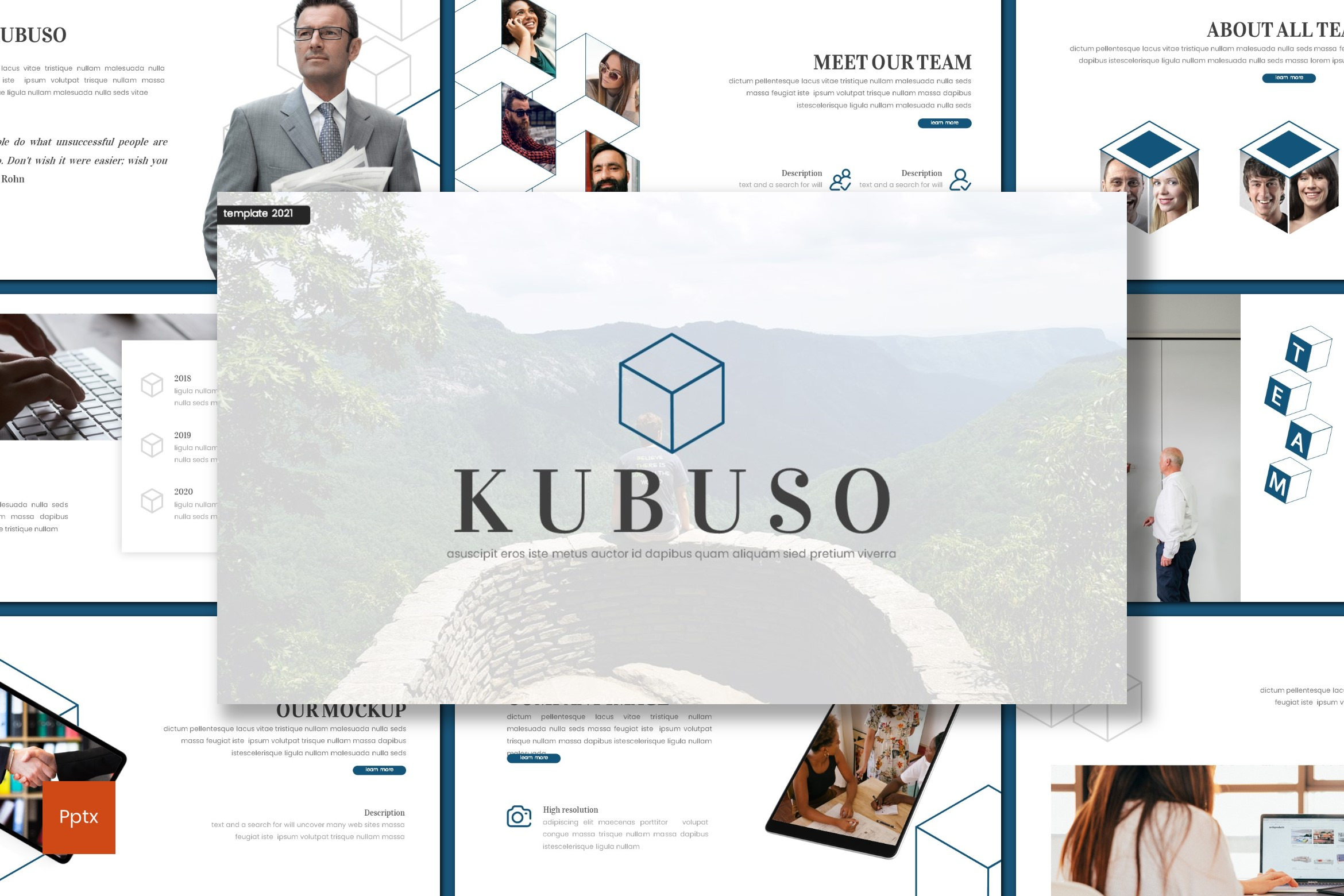 Kubuso - Powerpoint Template, a Presentation Template by inspirasign