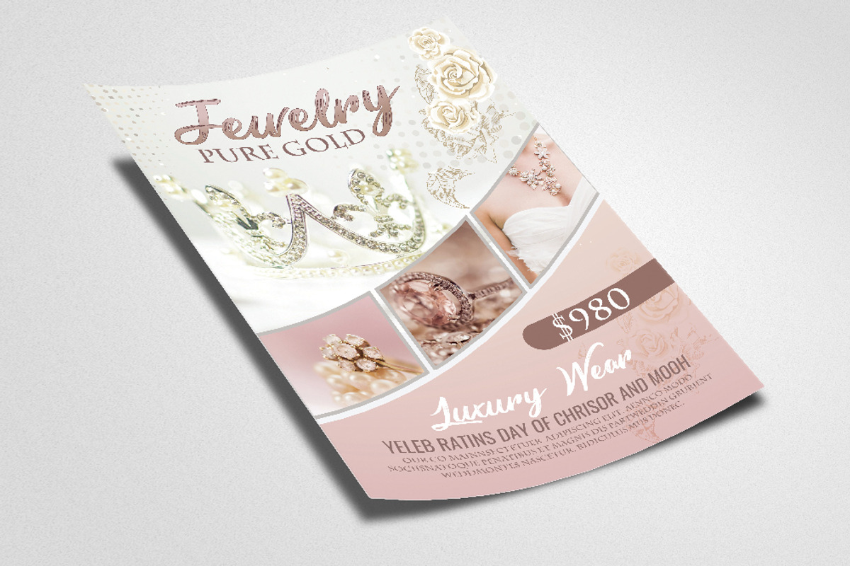 Jewelry Promotion Ads Flyer Template, a Flyer Template by Business Flyers