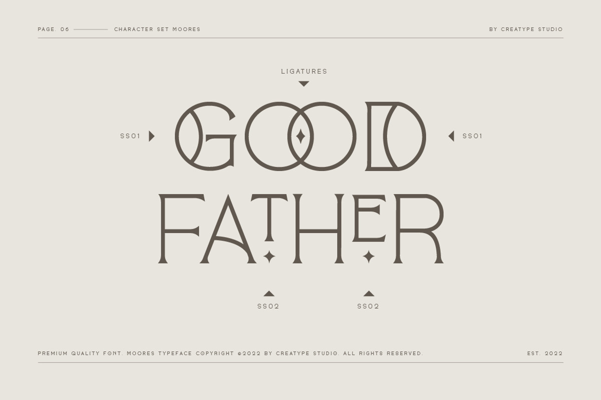 Moores Modern Serif Business Font, a Serif Font by Creatype Studio