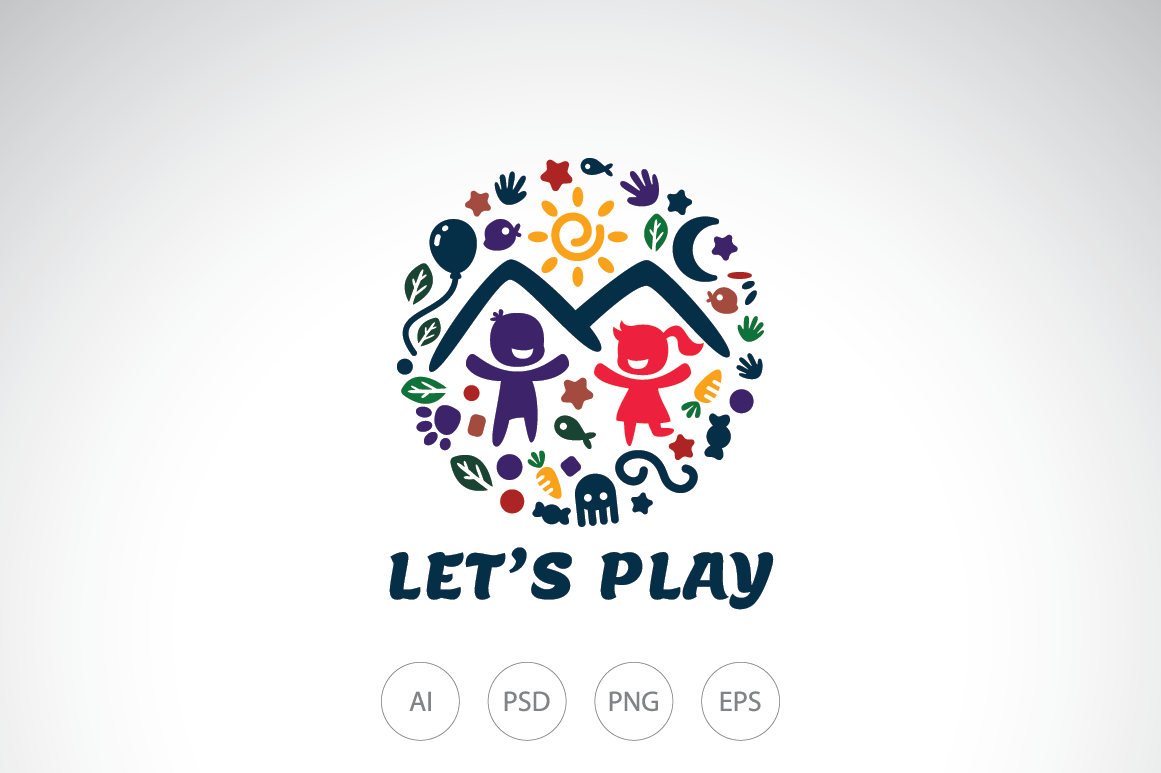 Children Playground Logo Template, a Branding & Logo Template by ...
