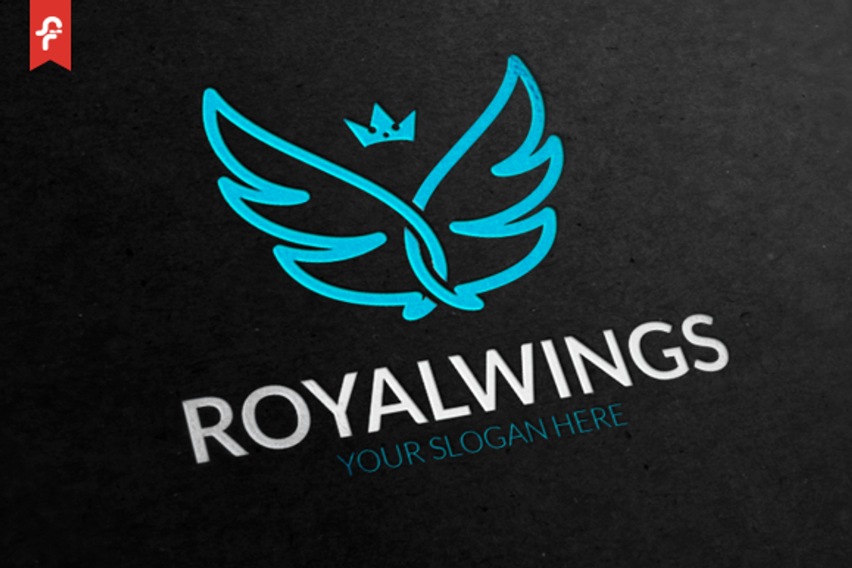 Royal Wings Logo, a Branding & Logo Template by ft.studio