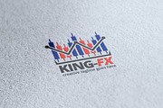 Forex King Logo, a Branding & Logo Template by Slim Studio