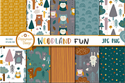 Woodland Fun paper, a Pattern Graphic by Poppymoondesign