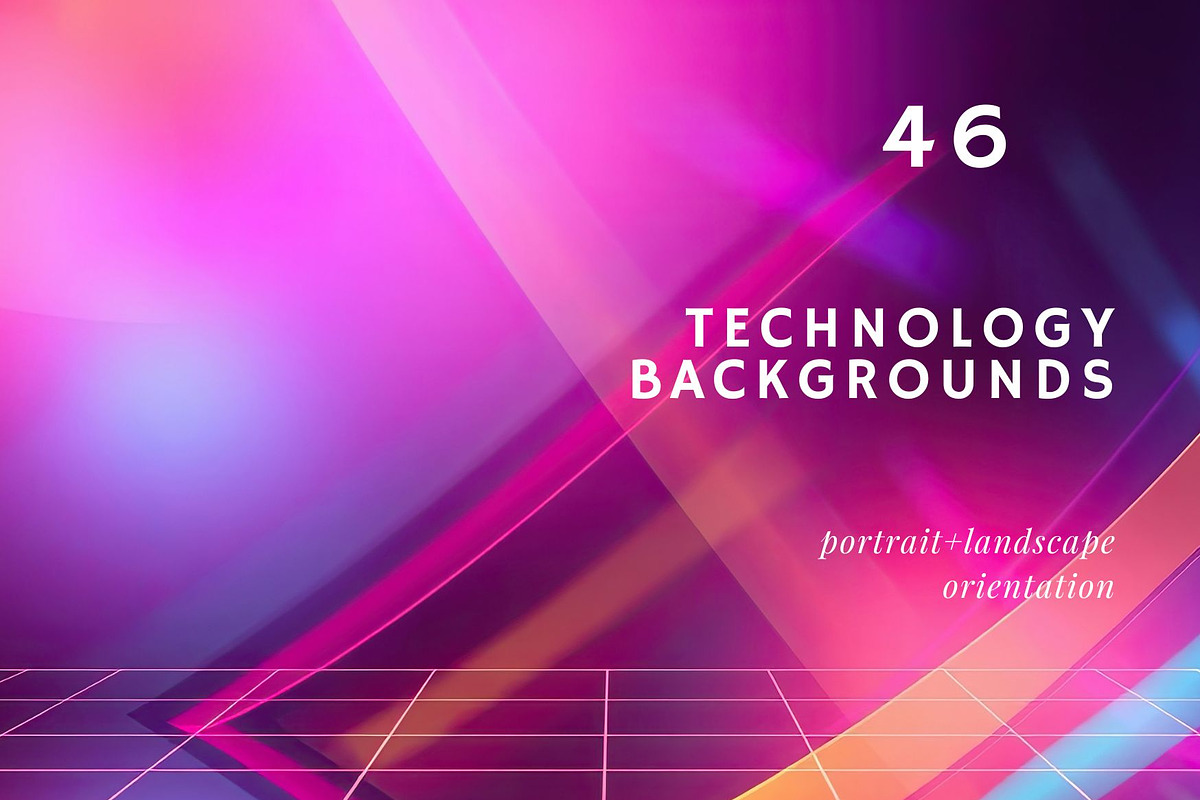 Futuristic Techno Backgrounds Pack, a Background Graphic by pictures ...