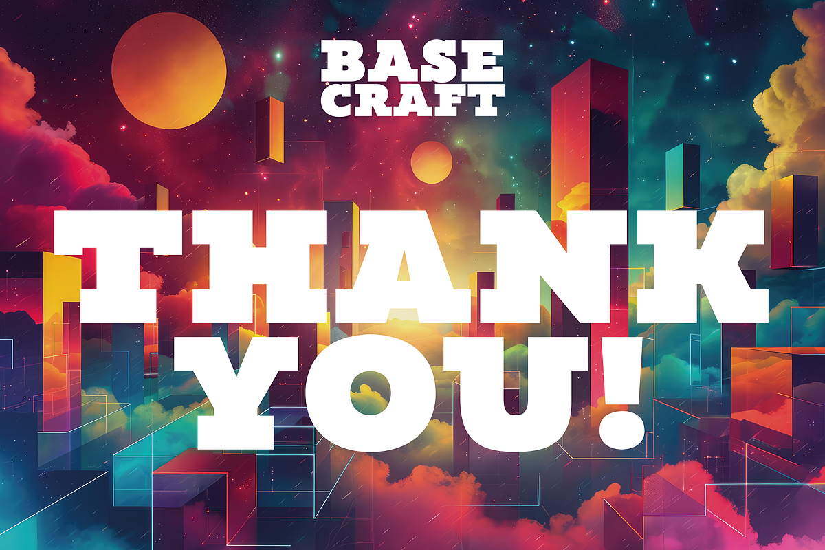 Base Craft - Bold & Playful Typeface, a Slab Serif Font by HipFonts