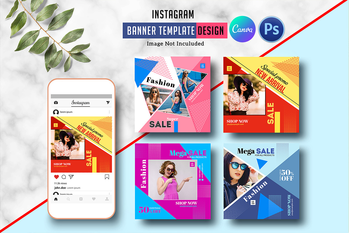 Instagram Advertising Banner V23, a Social Media Template by Template Shop