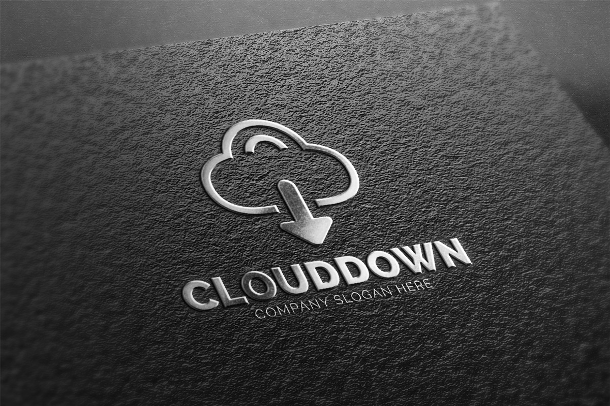 Cloud Download Logo, a Branding & Logo Template by essegraphic