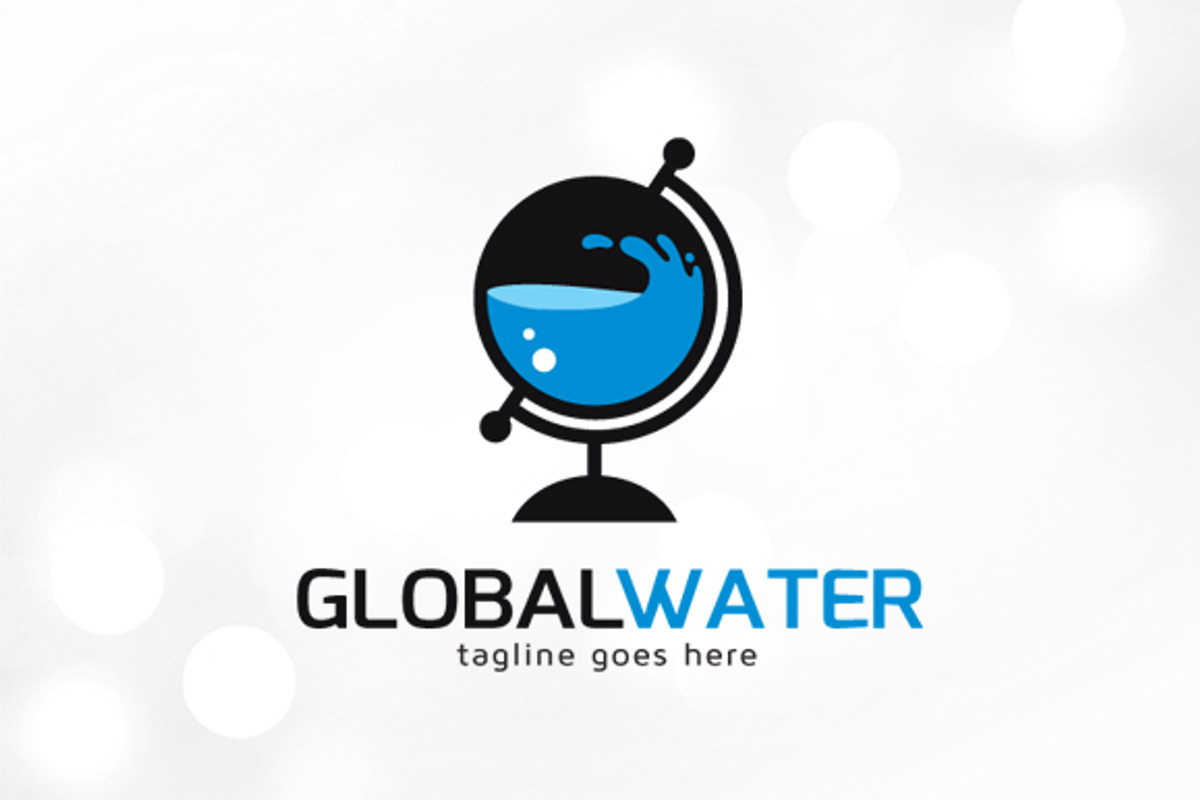 Global Water Logo Template, a Branding & Logo Template by gunaonedesign