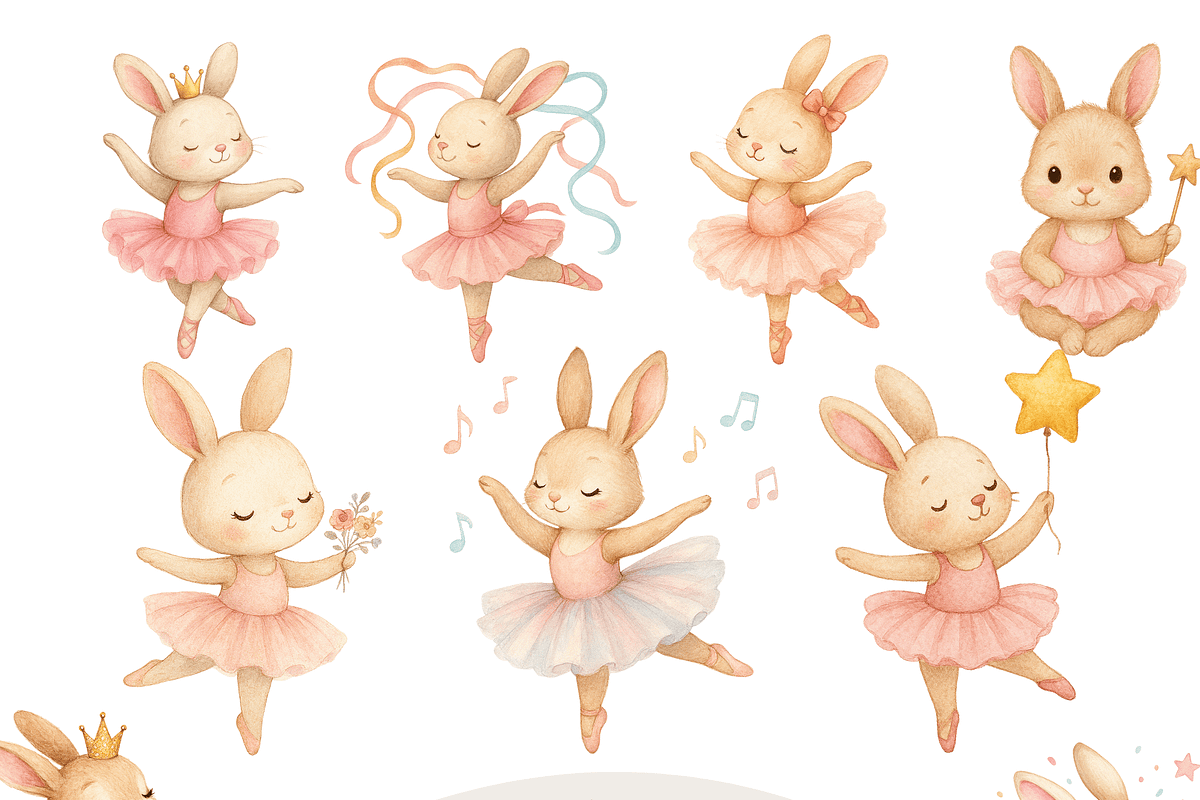 Bunny Clipart Set